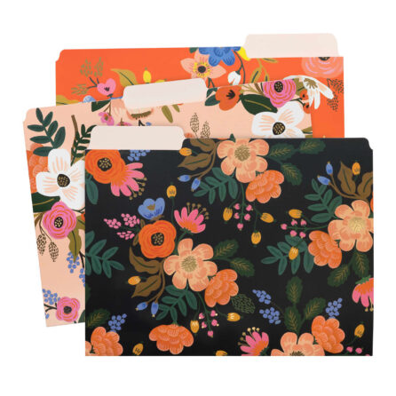 Lively Floral File Folder Set | Ruff House Paperie