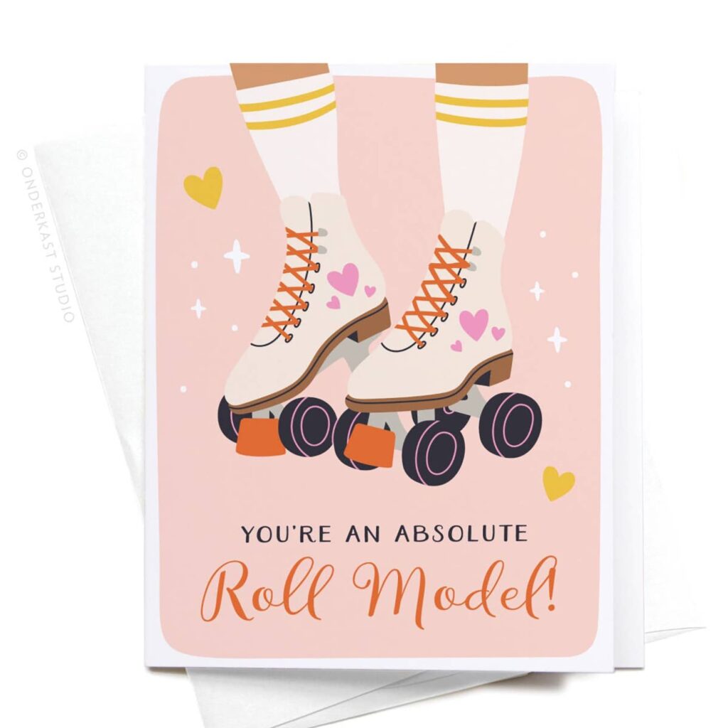 Roll Model Roller Skates Greeting Card | Ruff House Paperie