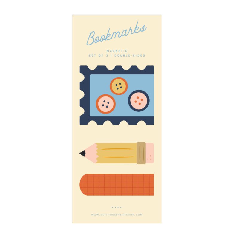 Crafty Magnetic Bookmark Set | Ruff House Paperie